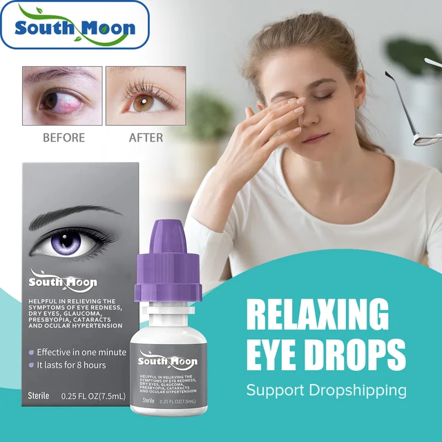 South Moon Eye Drops To Improve Eyesight Relieve Eye Fatigue Redness ...