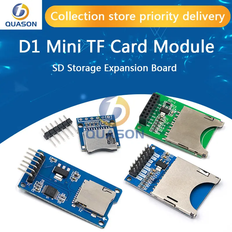 D1-Mini-TF-Card-Module-Micro-SD-Storage-Expansion-Board-Mini-Micro-SD ...