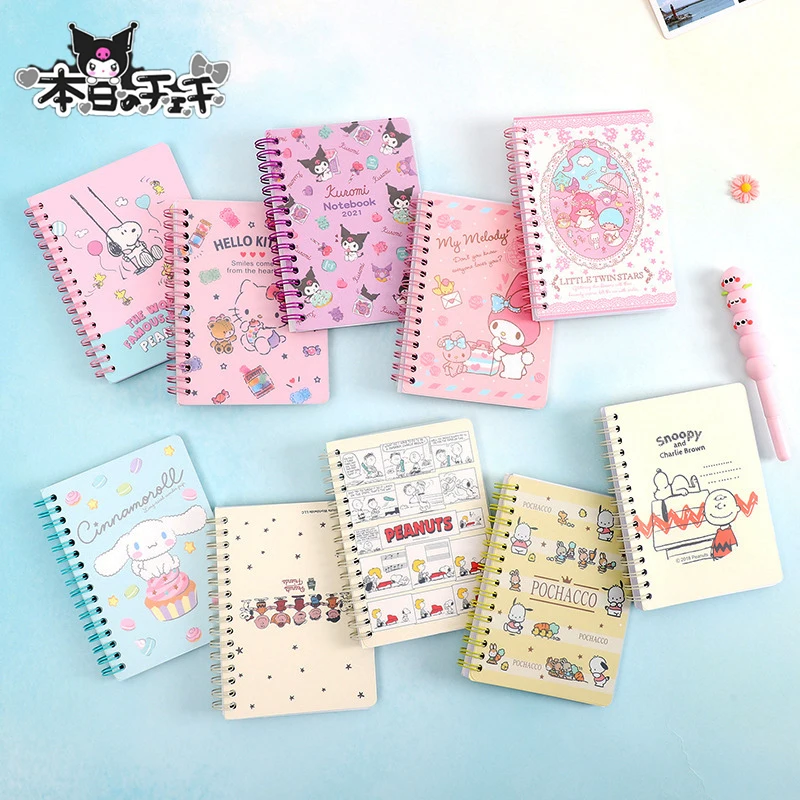 Sanrio-Kawaii-Notebook-Kuromi-My-Melody-Cinnamoroll-Cute-Anime-Student ...