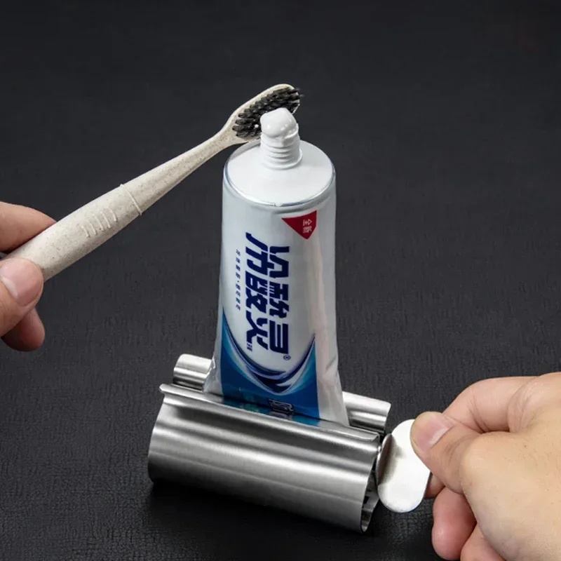 Bathroom-Accessories-Toothpaste-Squeezer-Tube-Roller-Stainless-Steel ...