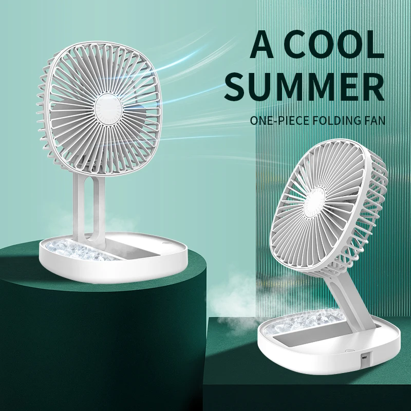 New-Summer-Desktop-Wall-Mounted-Mini-Small-Foldable-Fan-Rechargeable ...
