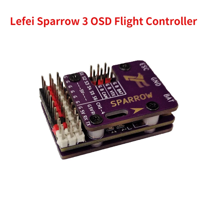 Lefei Sparrow 3 OSD 비행 컨트롤러 자이로 안정화 리턴 홈 지원, SBUS PPM IBUSP WM CRSF, RC ...