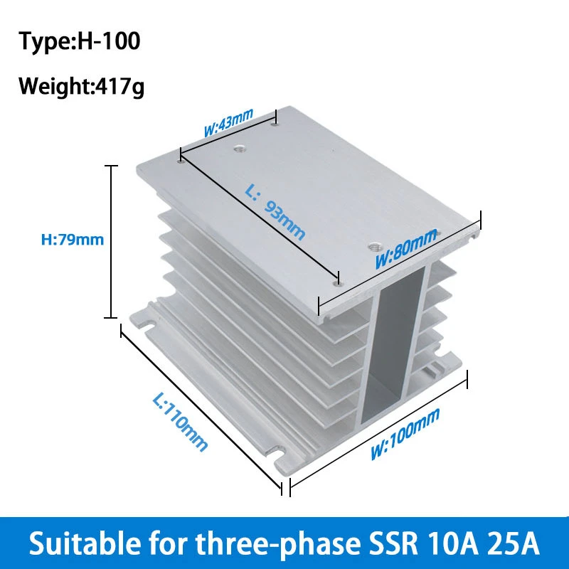 Ssr Three Phase Heat Sink | Three Phase Ssr Relay | Heat Sink Radiator ...