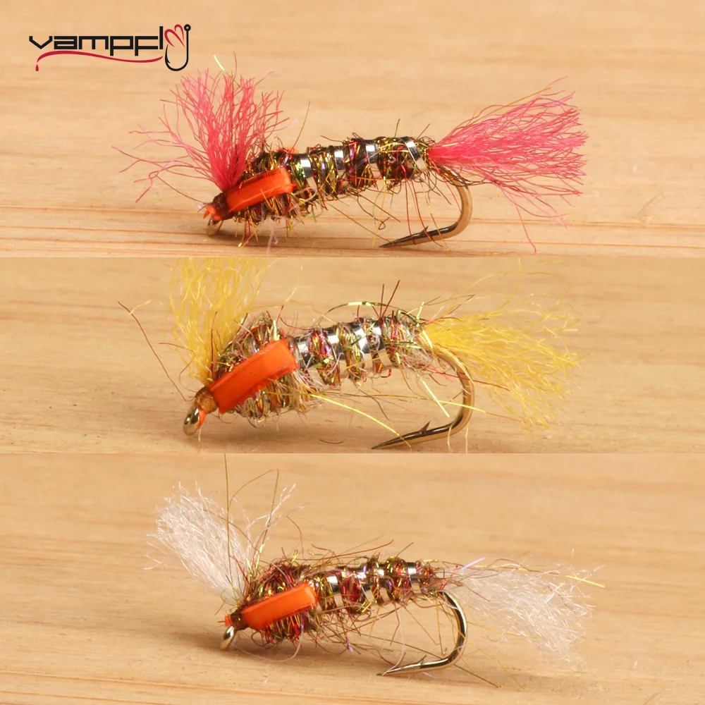 Vampfly-6pcs-Parachute-Adams-Dry-Fly-Mosquito-Larvae-Fly-Fishing-Flies ...
