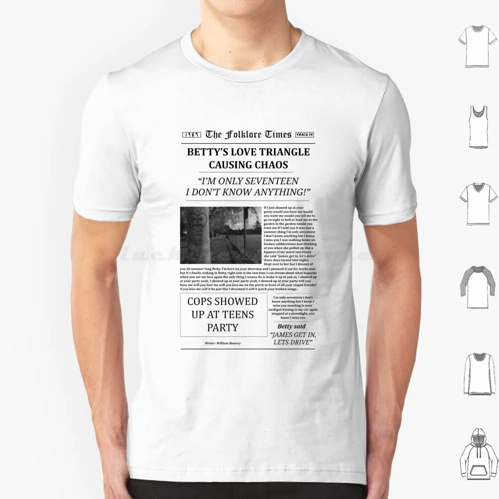 Newspaper-T-Shirt-Cotton-Men-Women-Diy-Print-Reputation-Lyrics-1989 ...
