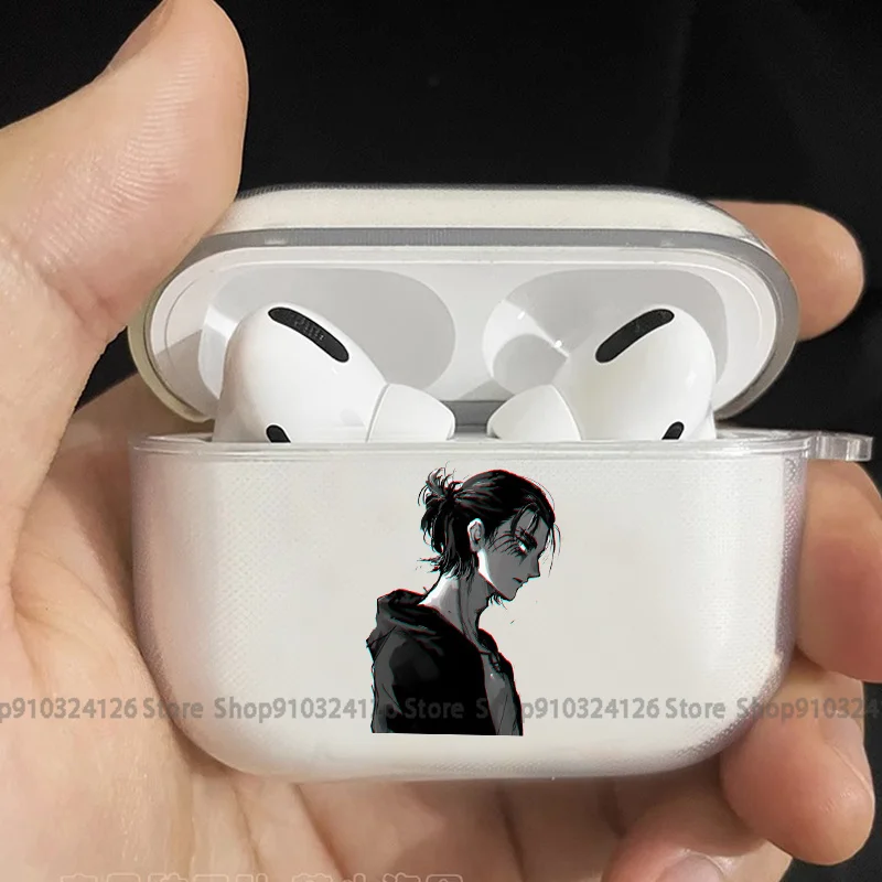 Anime Attack on Titan Transparent Case for Airpods Pro 3 2 1 Shingeki ...