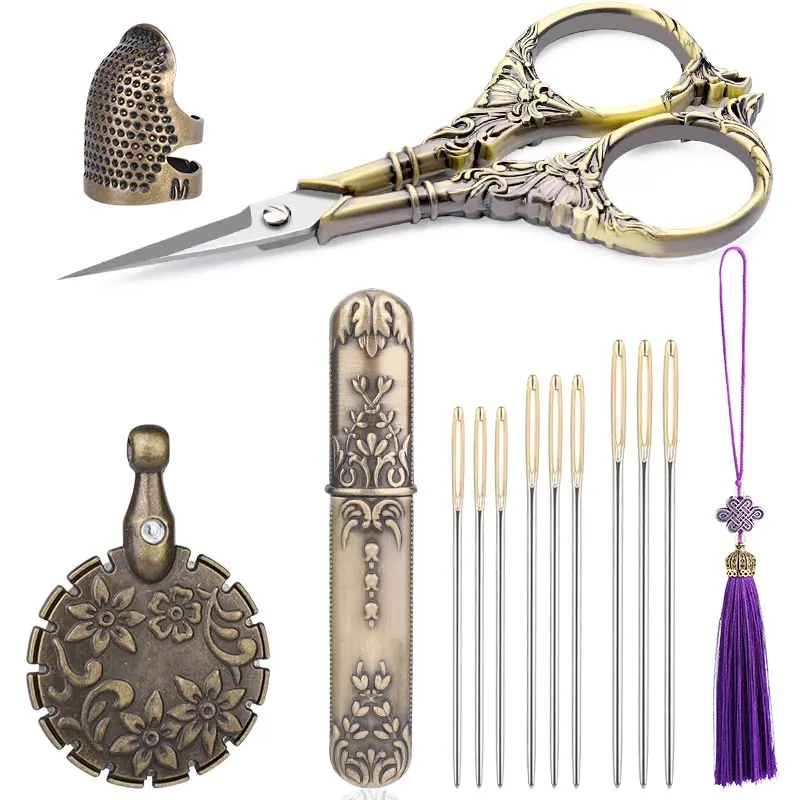 SHWAKK-Embroidery-Sewing-Scissors-Kits-Retro-Scissors-Tailor-Needlework ...