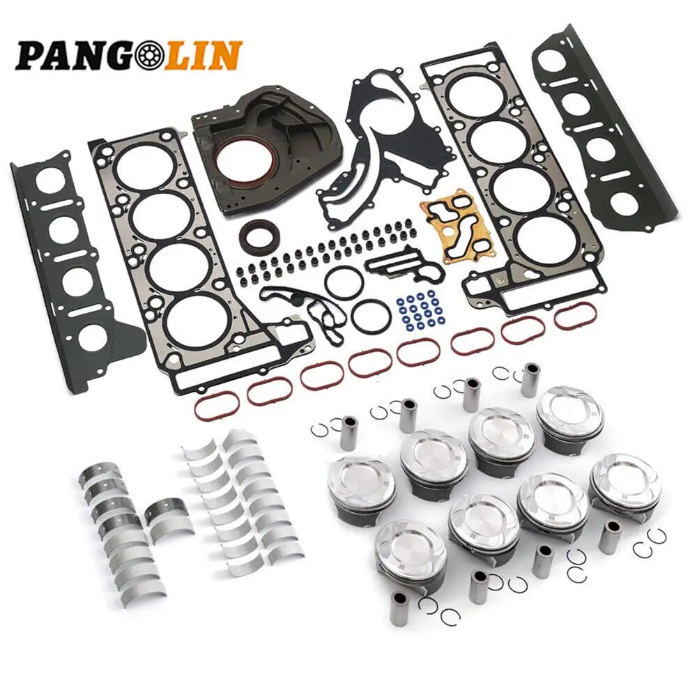 Engine Pistons Gaskets Overhaul Kit for Mercedes-Benz S500 W221 M278 4. ...