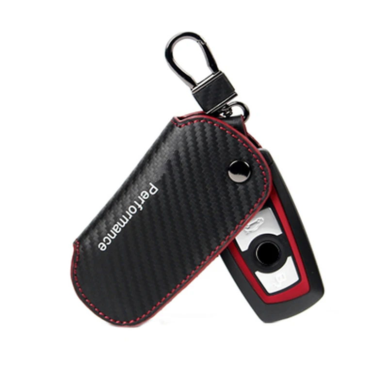 Genuine-Leather-Car-Smart-Key-Fob-Case-Cover-FOR-BMW-3-4-5-Series-320i ...