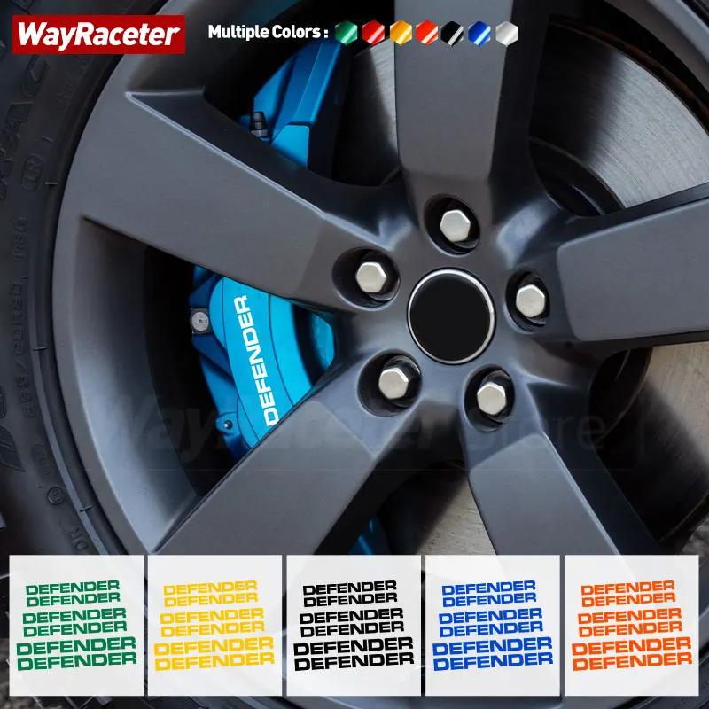 6 Pcs Car Brake Caliper Sticker Hi Temp Reflective Graphics Vinyl Decal ...