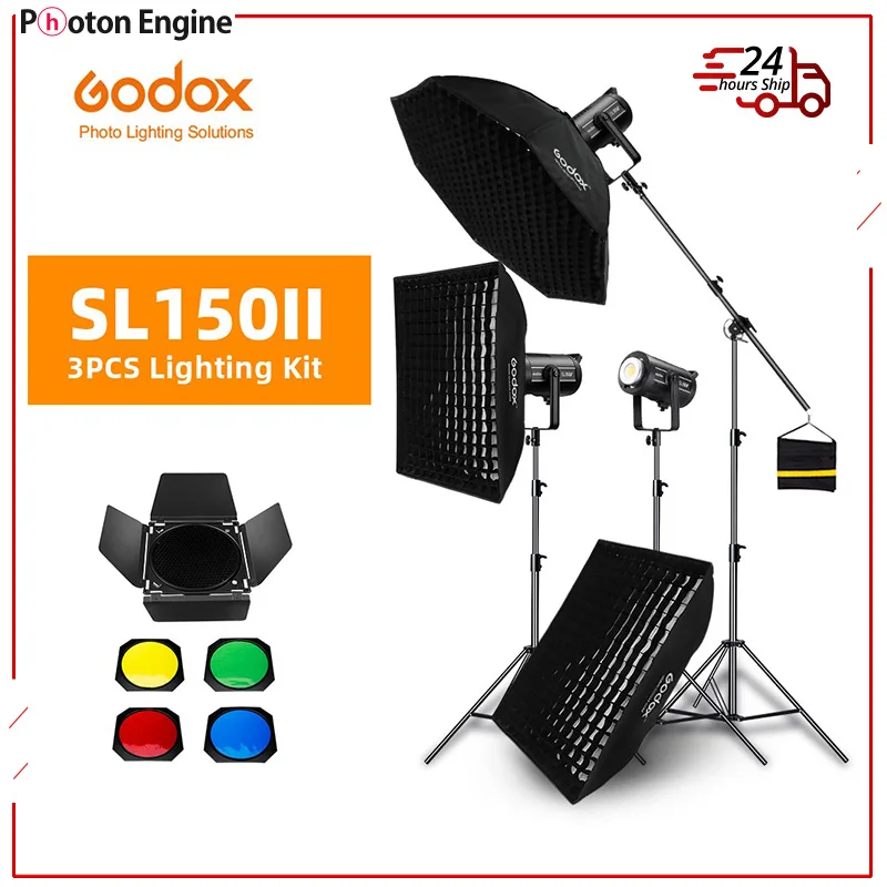 Godox-450W-SL-150W-SL150II-Continuous-Light-Studio-LED-Light-Softbox ...