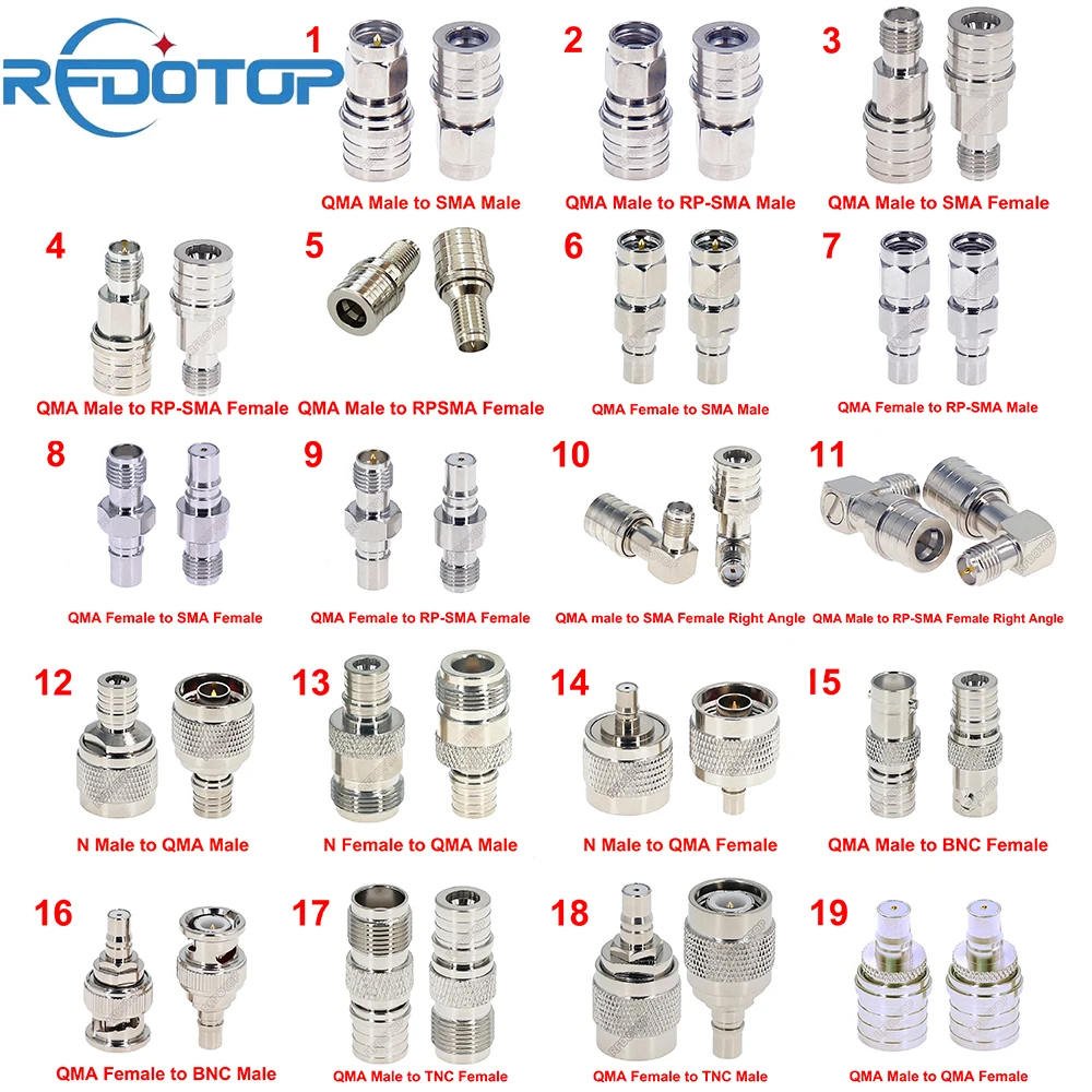 1PCS-QMA-Male-Female-to-QMA-SMA-L16-N-Q9-BNC-TNC-Connector-for-WiFi ...