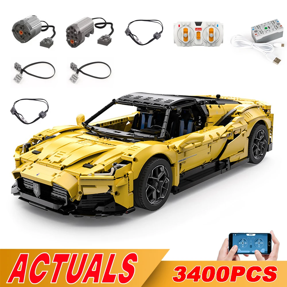 NEW RASTAR 93500 Technical MC20 Super Sports Car Model APP Remote ...