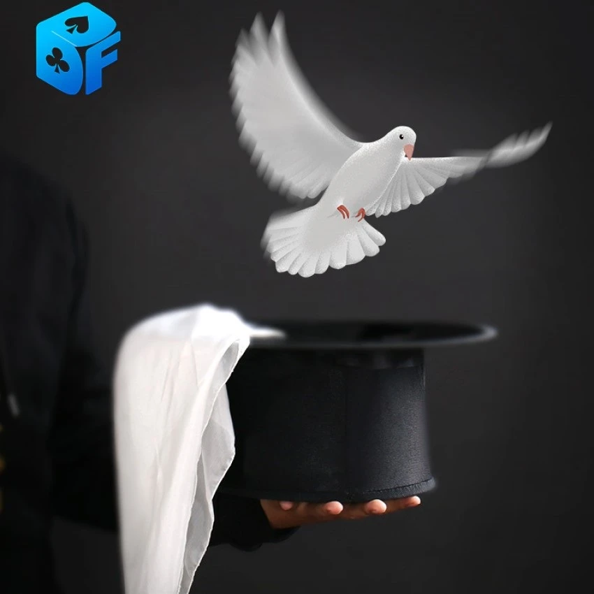 dove hat The scarf disappeared Magic Tricks Props Professional Magician ...