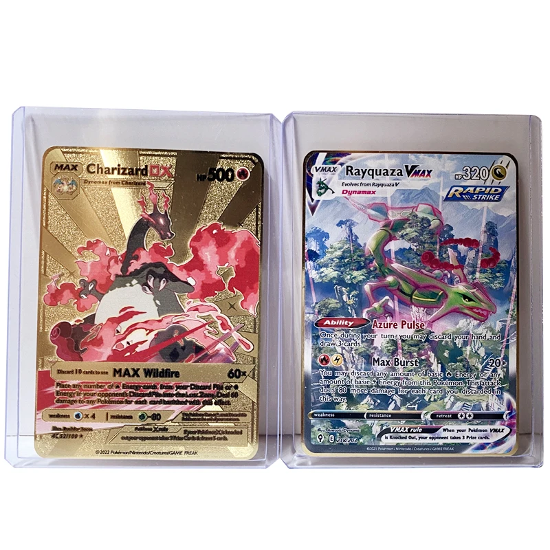 New-Anime-Ptcg-Pokemon-Cartoon-Diy-Gx-Vmax-Rayquaza-Charizard-Arceus ...