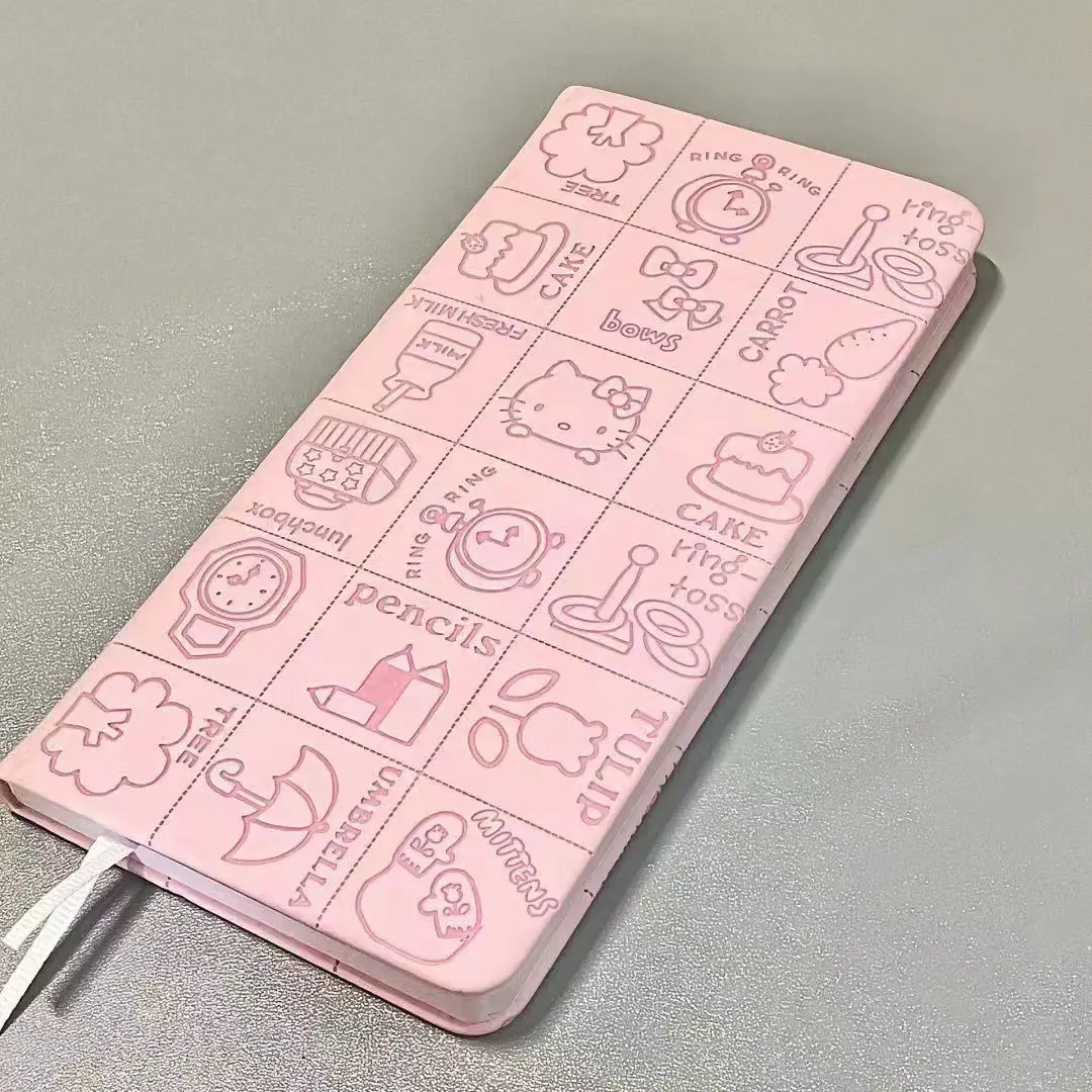 New-Kawaii-Hello-Kittys-Cat-Notebook-Cute-Kitty-Pink-Diary-Notebook ...