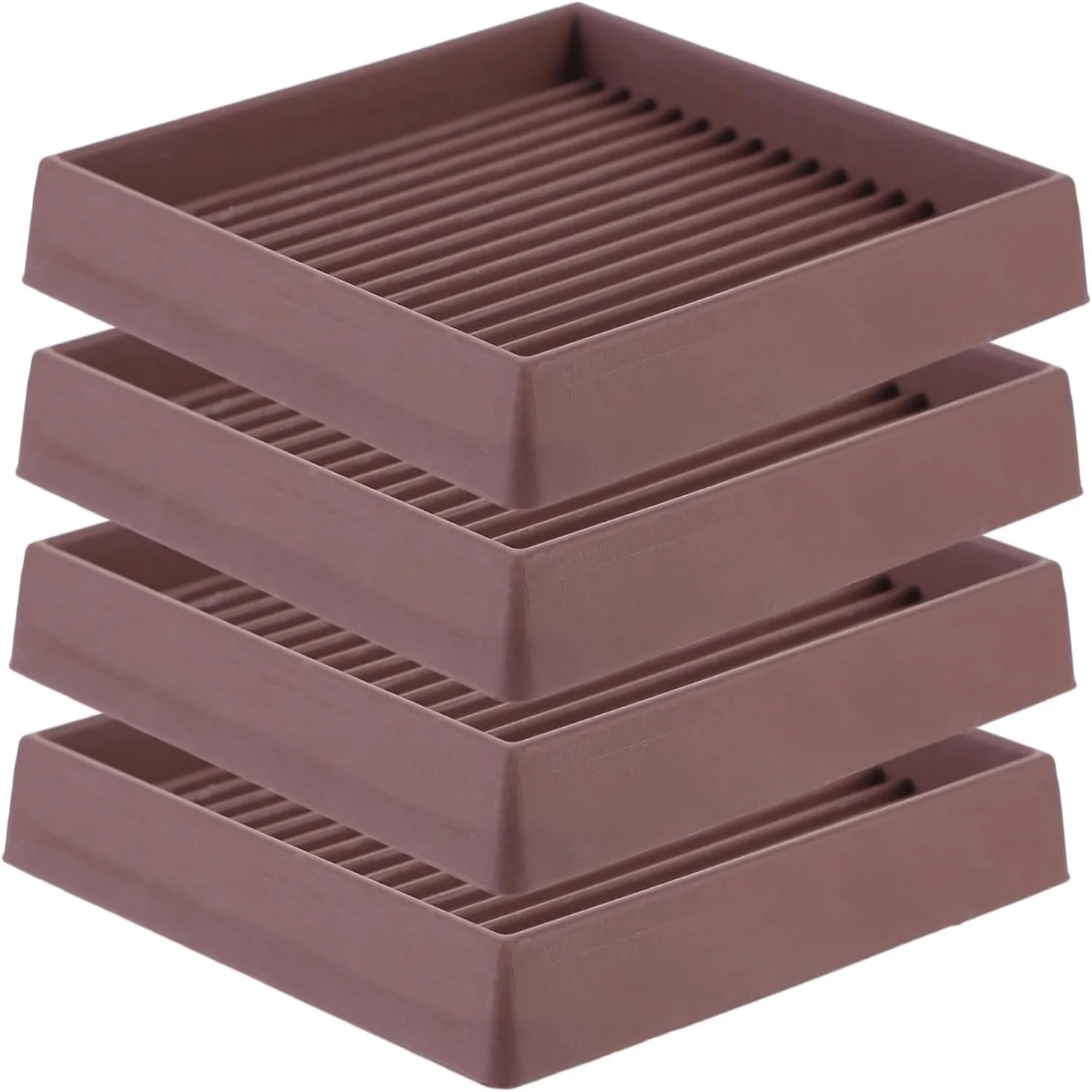 Non-Slip-Furniture-Pads-4x4-Square-Rubber-Anti-Skid-Caster-Cups-Leg ...