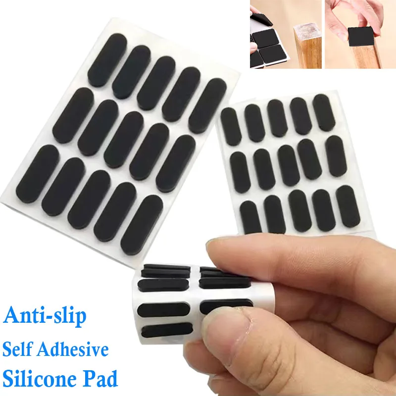 Rubber Oval Pad Anti-slip Self Adhesive Silicone Rubber Feet Pad ...