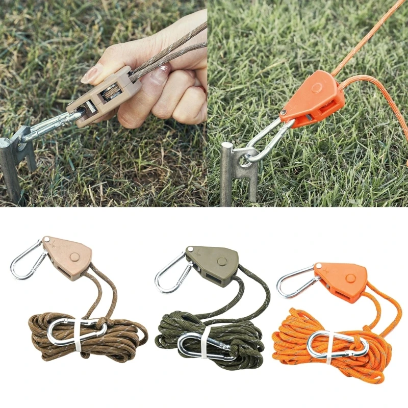 Tent-Rope-Lock-Pulley-Adjuster-Fixed-Buckle-Rope-Reflective-Ratchet ...