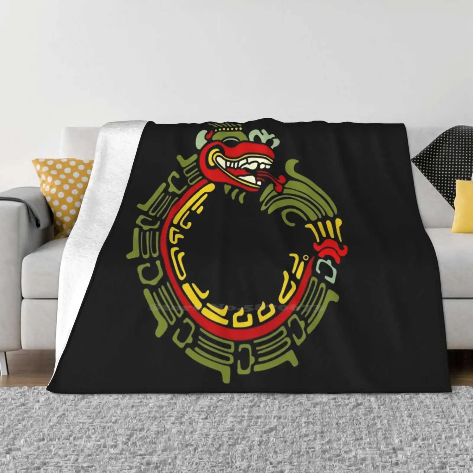 Manta-de-Quetzalcoatl-suave-y-c-lida-manta-port-til-de-viaje-Azteca-M ...