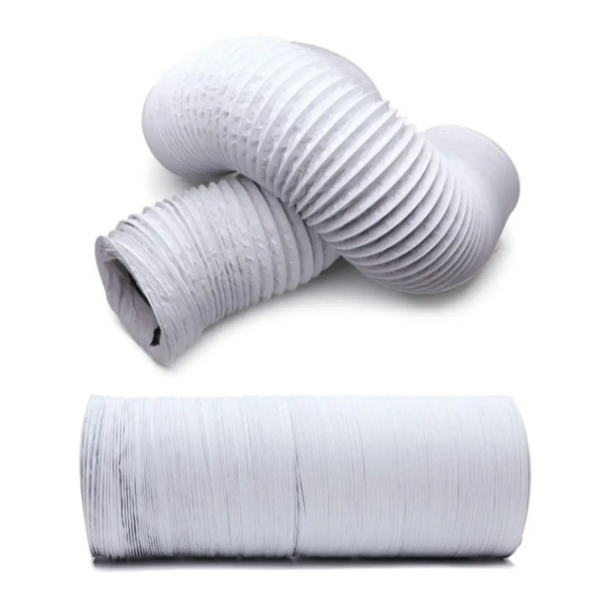 6M 150-80mm Dia Portable Flexible Air Conditioner Spare Parts Vent Hose ...