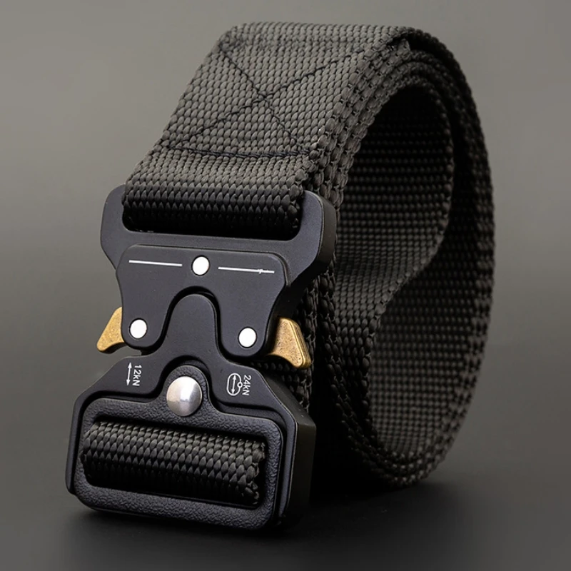 Men's Belt Outdoor Hunting Tactics Belt Multi functional Buckle Nylon ...