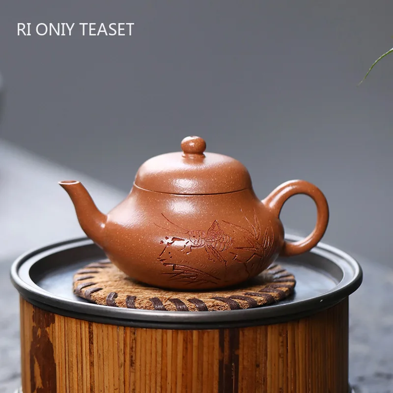 120ml-Chinese-Yixing-High-end-Handmade-Purple-Clay-Teapot-Small ...