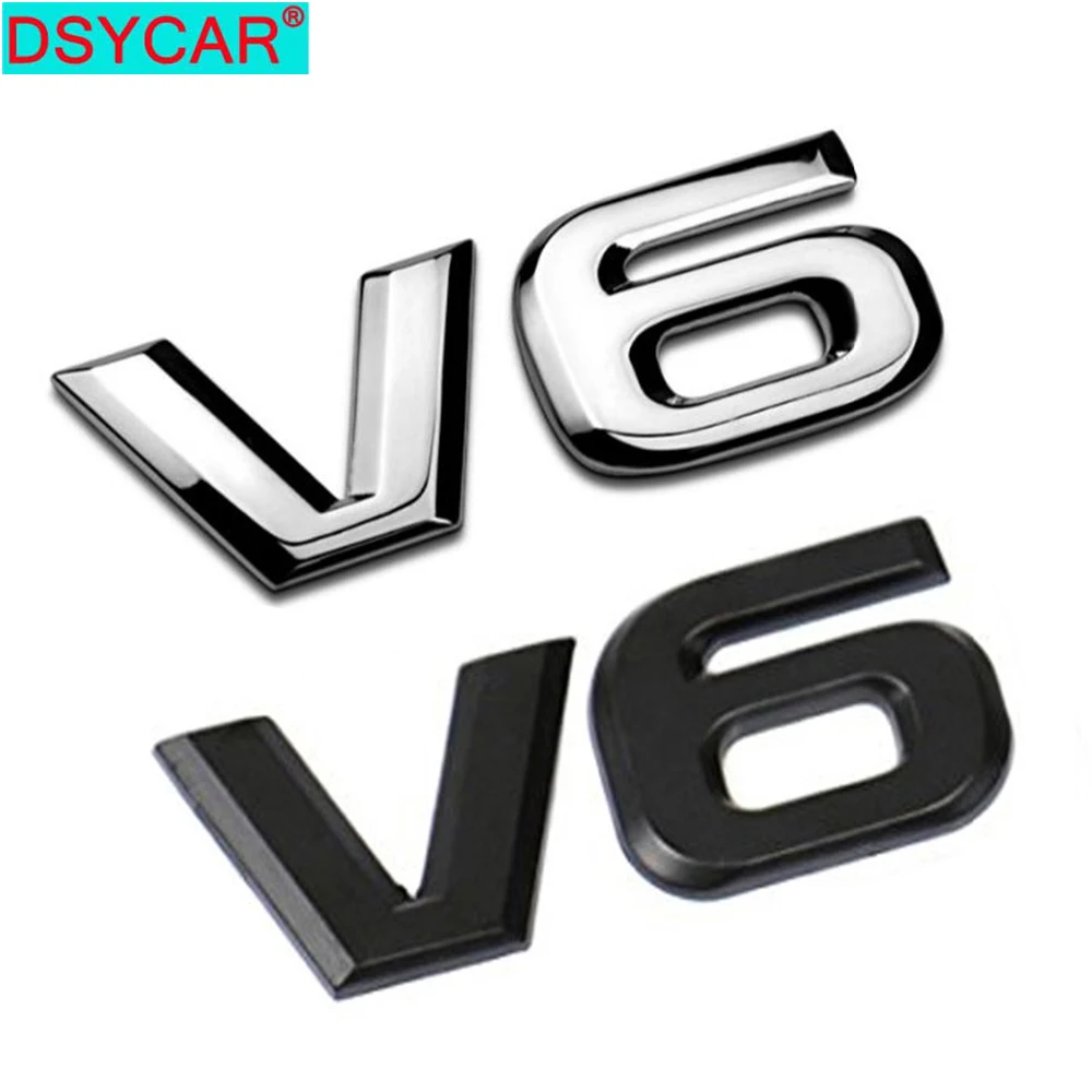 DSYCAR 1Pcs Mode 3D Metall V6 Motor Display Auto Aufkleber Emblem ...
