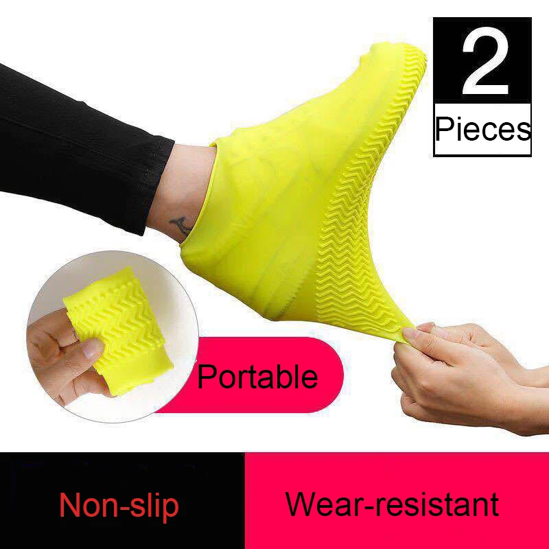 Rain-Boots-Waterproof-Shoe-Cover-Unisex-Silicone-Rubber-Shoe-Cover ...