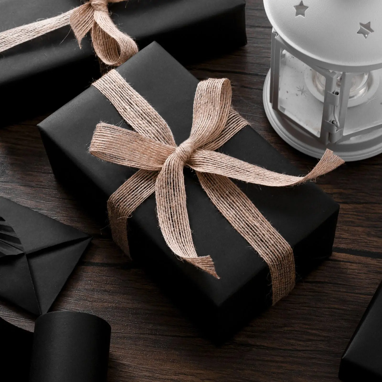 Papel Kraft Preto para Embrulho e Bricolagem: Ideal para Embalagens ...