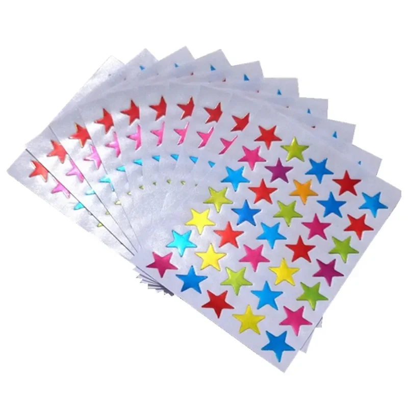 10Sheets-800pcs-Star-Shape-Stickers-Labels-for-Students-Notebook ...