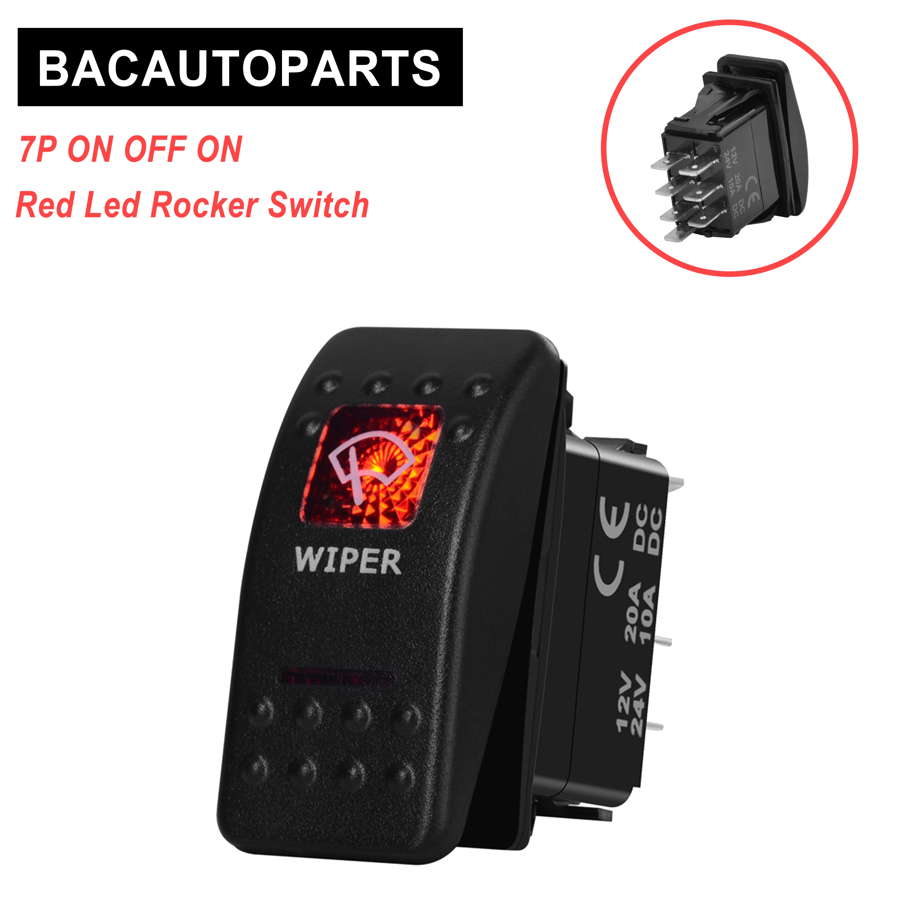 12v-24v-Dual-Red-Led-Wiper-Rocker-Switch-DPDT-7P-ON-OFF-ON-For-Car ...
