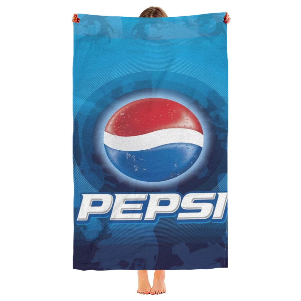 P-Pepsi-Cola-Beach-Towel-Poncho-Bathing-Towels-Cover-ups-Quick-Dry-Sand ...