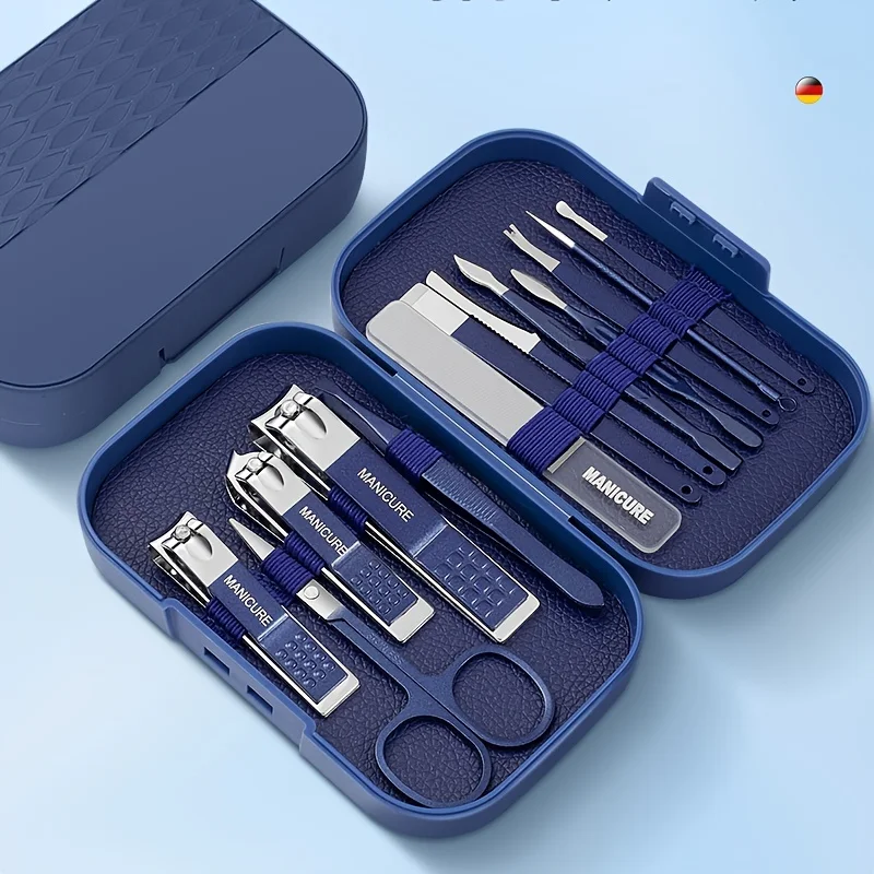 13-Pcs-Multi-Functional-Stainless-Steel-Nail-Clippers-Pedicure-Nail ...