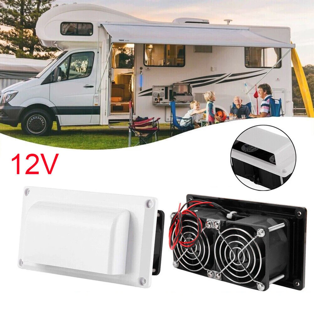 12V-6W-Caravan-Side-Air-Vent-Ventilation-Exhaust-Fans-Outlet-Kit-For ...