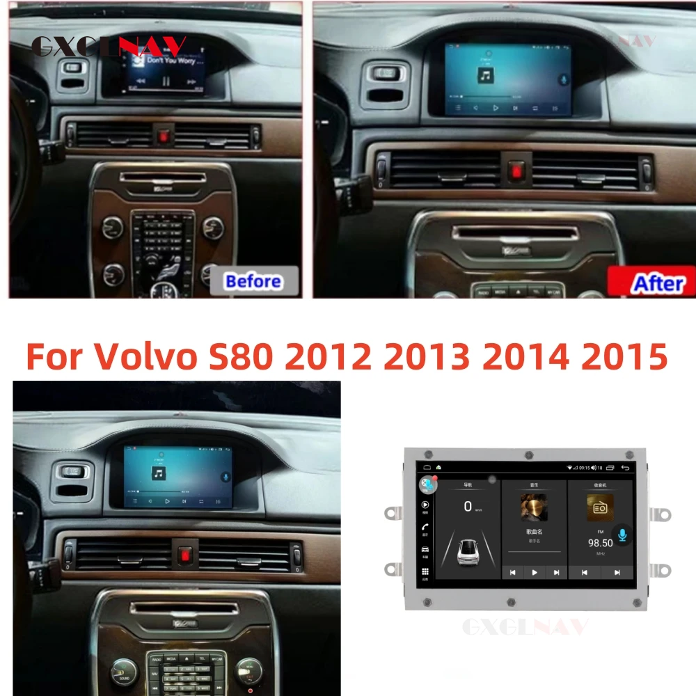 Android 14 For Volvo S80 2012-2015 Car Video Player Radio GPS ...