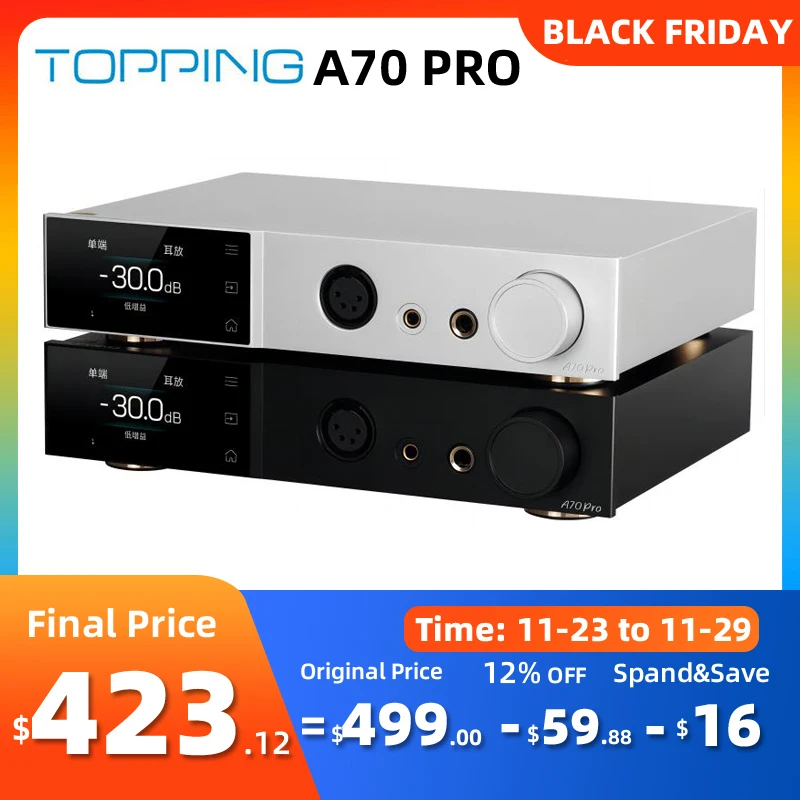 TOPPING-A70-Pro-Fully-Balanced-Headphone-Amplifier-17000mW-2-Relay ...