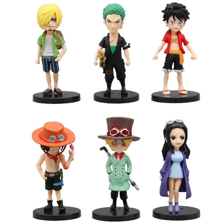 6pcs/set Anime One Piece Action Figure PVC Luffy New Action Collectible ...