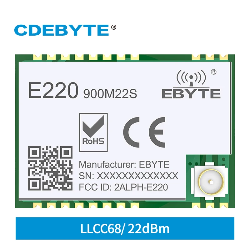 LLCC68 LoRa Wireless Module 868Mhz 915Mhz 22dBm 6km Long Range PA+LNA ...