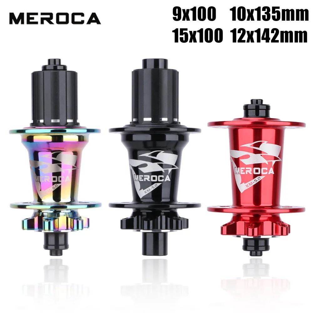 MEROCA Mtb Mountain Bike Hub 32 Holes 5 Bearing Thru Axle/Quick Release ...