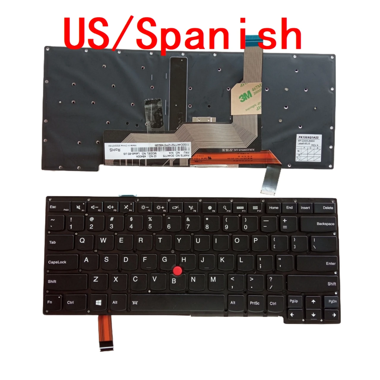 New-US-Spanish-Laptop-Backlit-Keyboard-For-Lenovo-Thinkpad-S3-S3-S431 ...