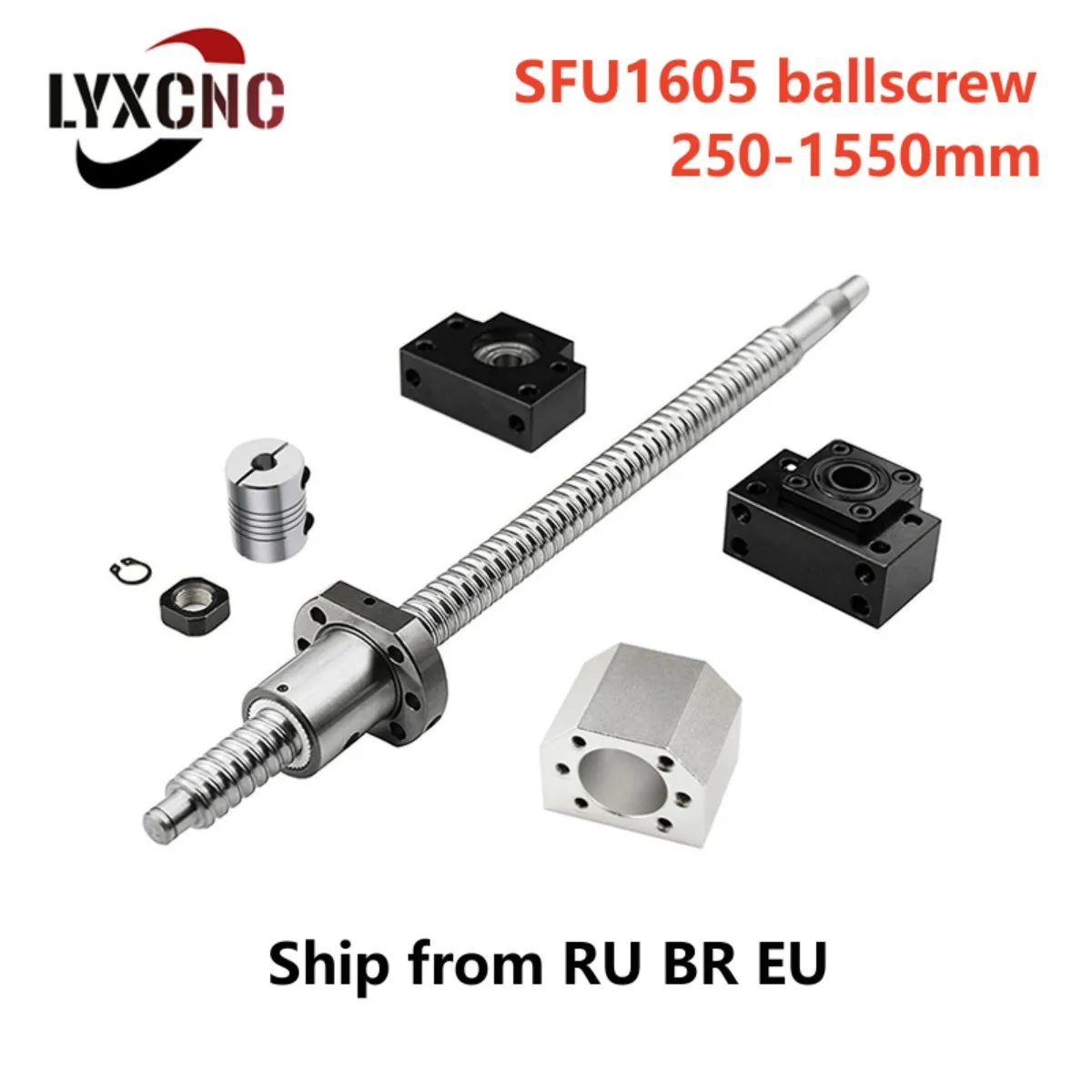 C7-Ballscrew-SFU1605-Set-End-Machined-Ballnut-DSG16H-Nut-Housing-BK ...