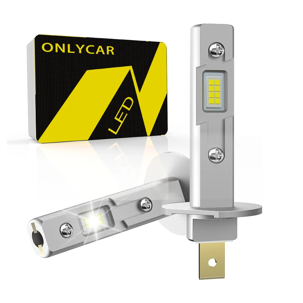 Onlycar 2pcs h1 led headlights Mini size wireless design for automotive ...