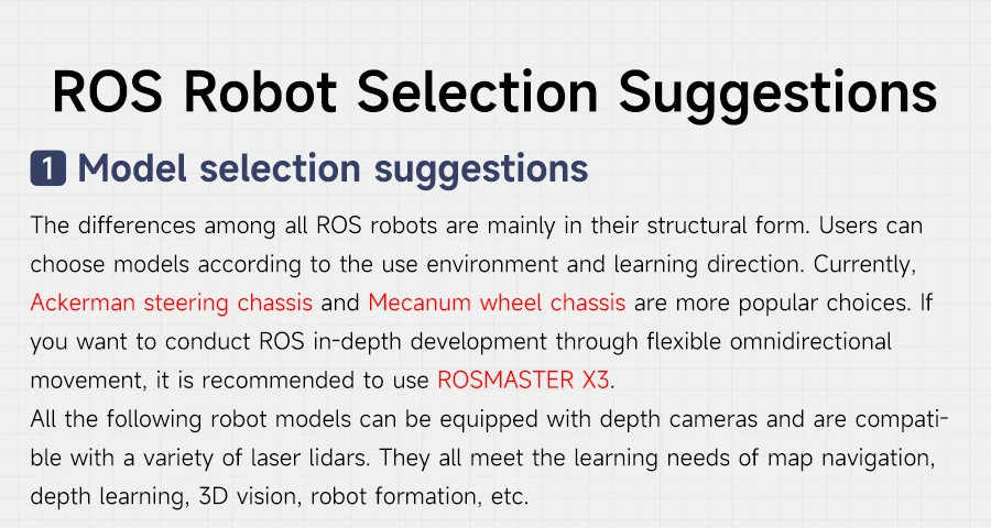ROSMASTER X3 ROS2 Robot Smart Car with Mecanum Wheel Electronic ...