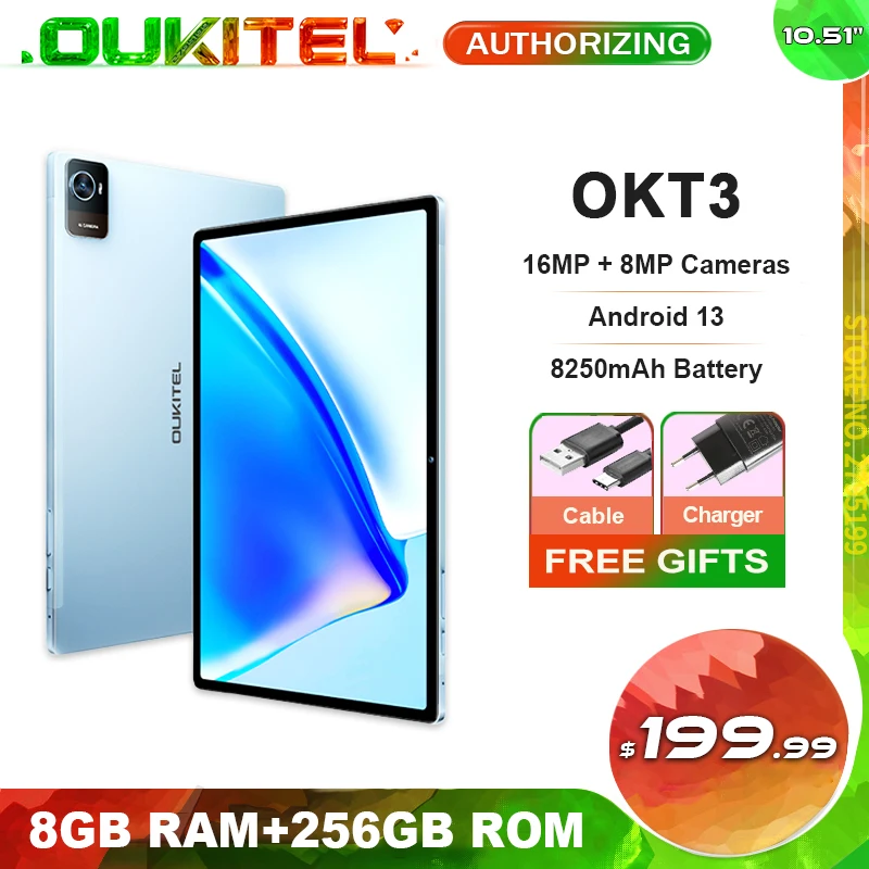 Oukitel-OKT3-Tablet-10-51-FHD-Display-8250mAh-Battery-8GB-256GB-Android ...