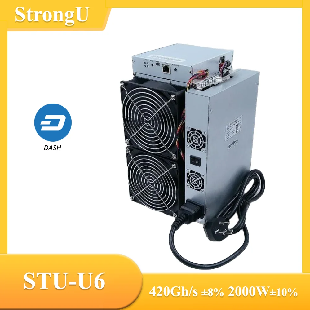 Used DASH StrongU STU-U6 Asic Miner 420Gh/s X11 algorithm miner better ...