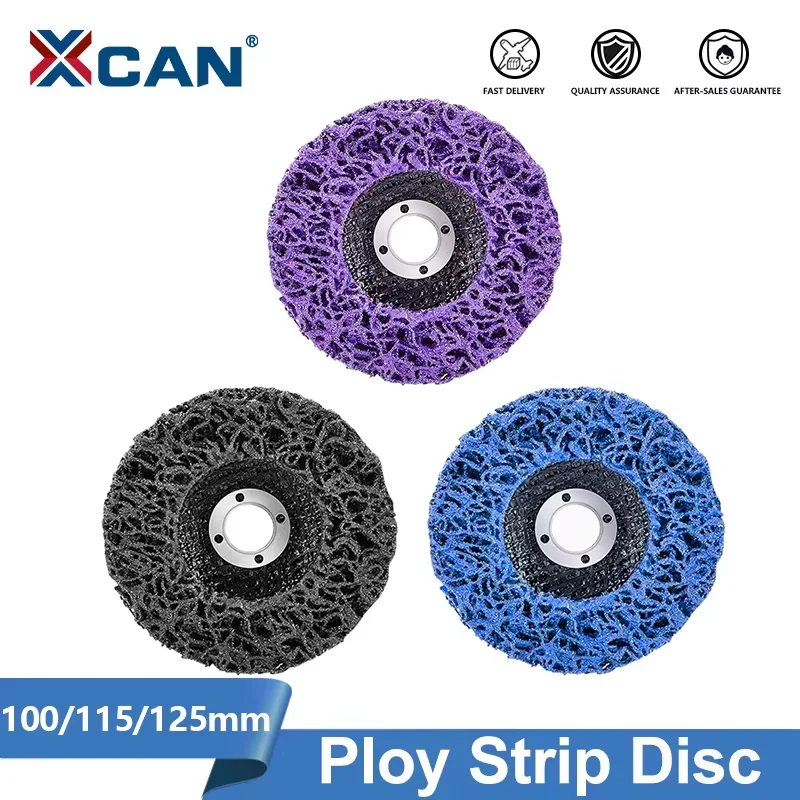 XCAN 1pc 100/115/125mm Coral Disc Poly Strip Disc Grinding Wheel Flap ...