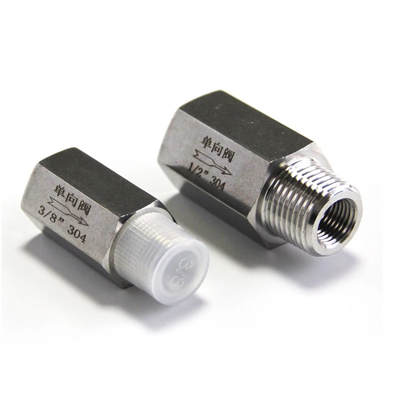 1/8 1/4 1/2 3/4 Inch SS304 Stainless Steel Check Valve Male Female ...