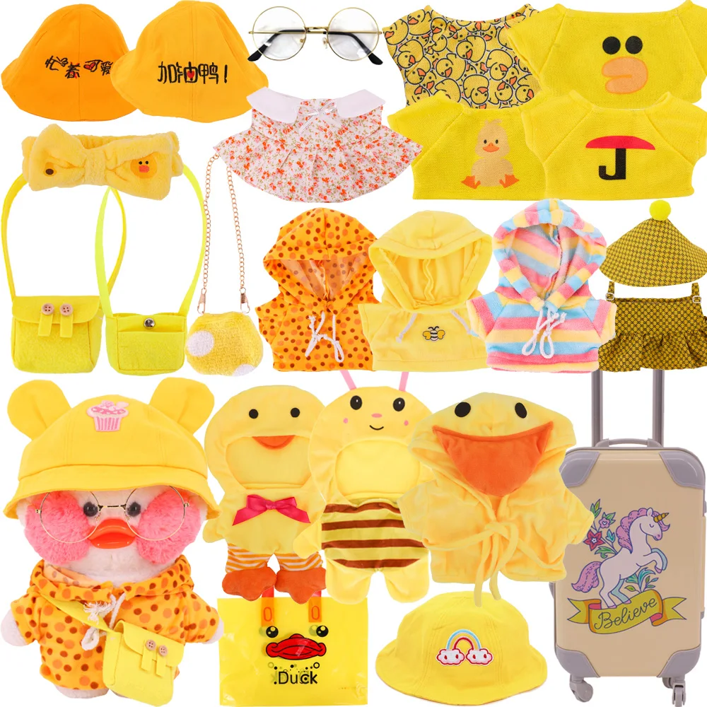 30cm Roupa Animal De Pelúcia Amarelo Série Roupas Para Lalafanfan ...