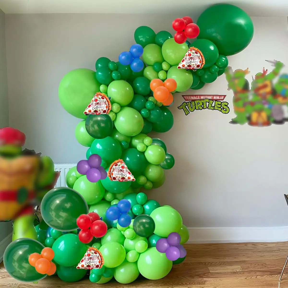 Ninja Turtle Balloon Columns